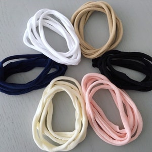 Christmas Pudding Bow Baby Headband Girl Toddler Nylon Thin Headband ...