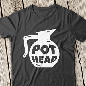 Pot Head Svg, Coffee Lover Svg, Pot Head Svg File, Coffee Svg, Svg File ...