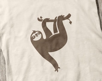 Cute sloth svg | Etsy