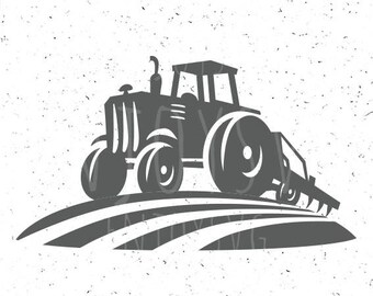 Farm tractor svg | Etsy