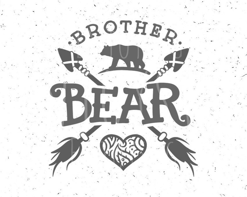 Brother Bear SVG Brother Bear SVG File Arrowa Svg Bear Family - Etsy