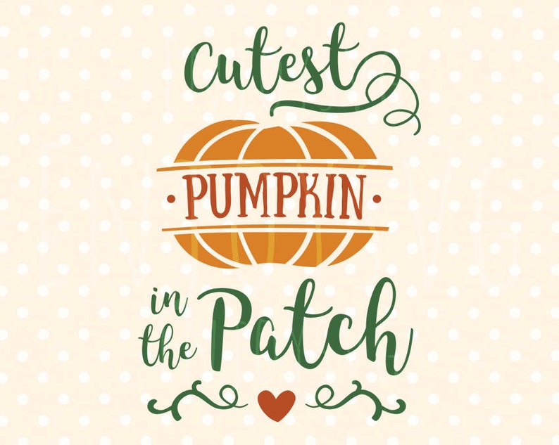Cutest Pumpkin in the Patch SVG Cutest Pumpkin svg Halloween | Etsy