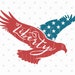 Patriotic Eagle Svg4th of July Svgamerican Flag Svgamerican - Etsy