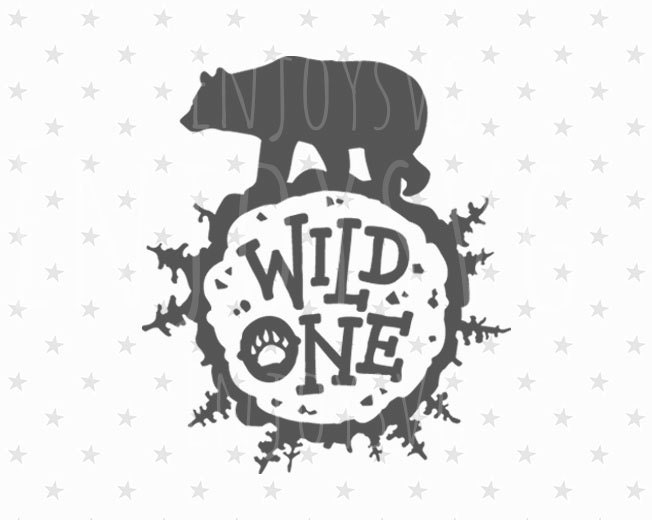 Wild One SVG Baby Bear Svg Wild One Svg Files Baby Birthday - Etsy