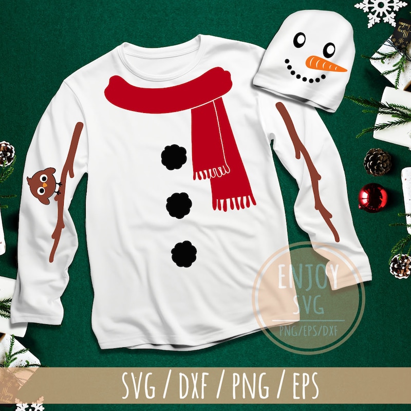 Snowman Costume Svg File - Etsy