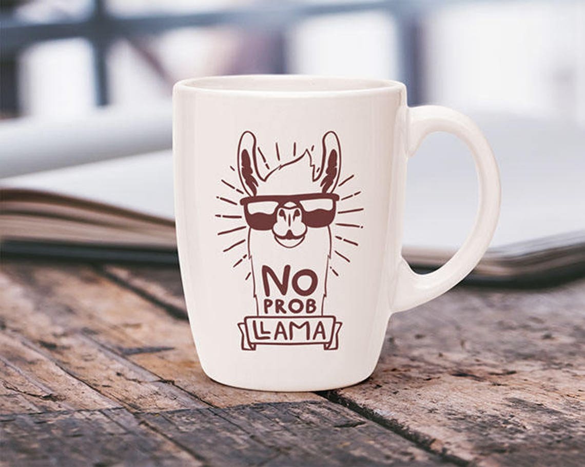 Llama Svg No Problem Llama Svg Funny Svg No Prob Llama Svg - Etsy