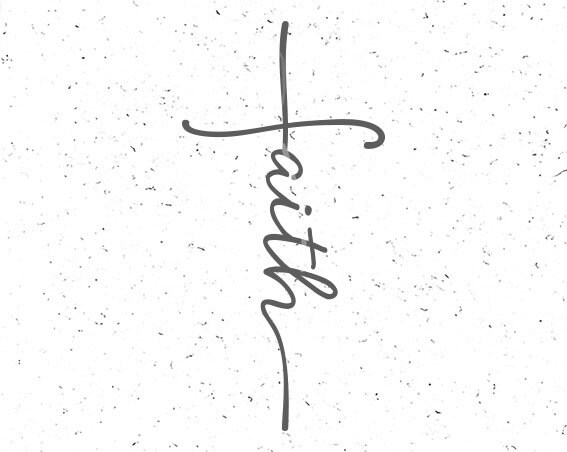 Faith Svg Faith Cross Svg Cut File Faith Cross Clipart Etsy