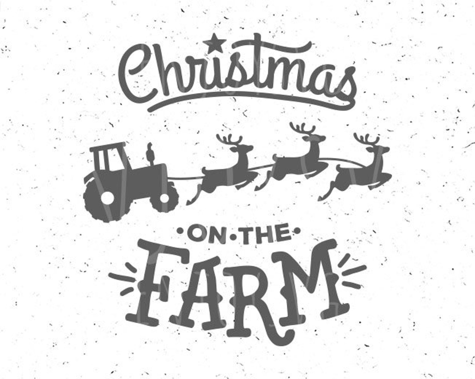 Christmas on the Farm Svg Santas Sleigh SVG Christmas Farm - Etsy