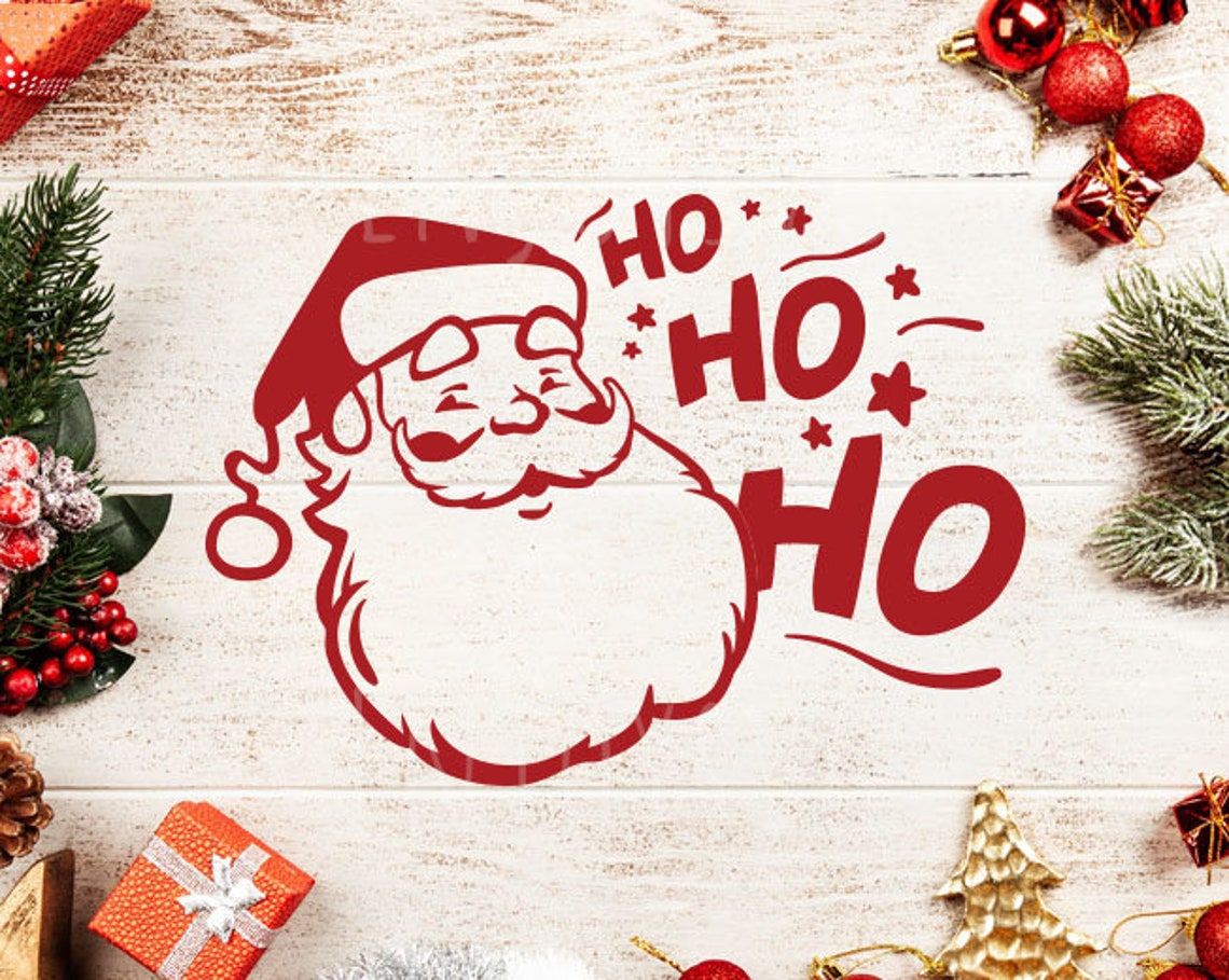 Ho Ho Ho svg Santa svg Santa svg fichier Santa Ho Ho Ho svg | Etsy