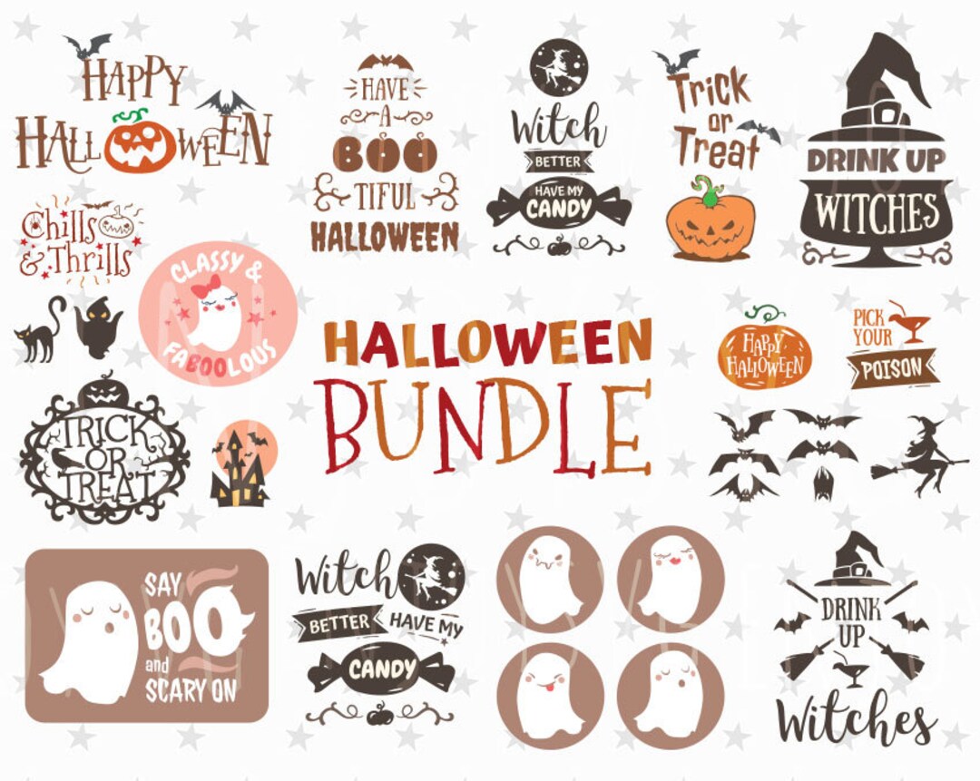 Halloween Bundle Svg Halloween SVG Bundle Halloween SVG - Etsy