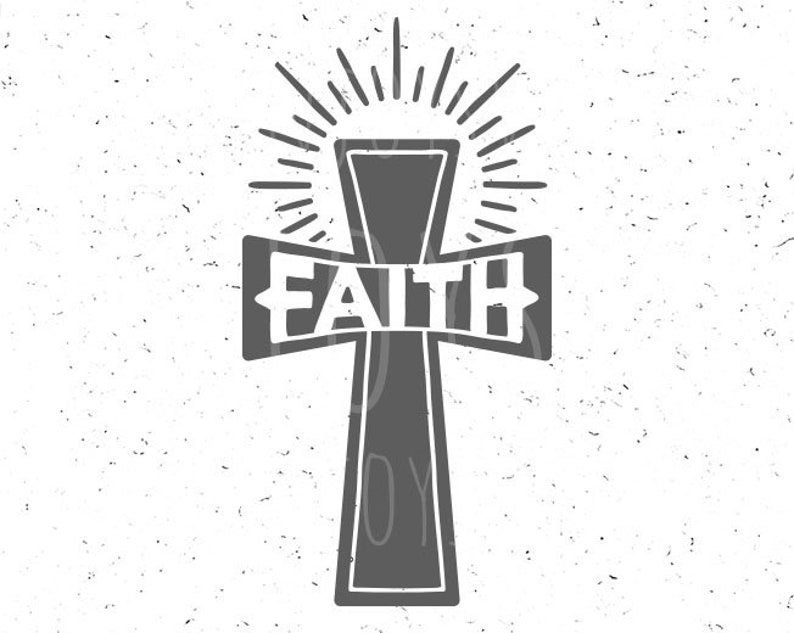 Faith Svg Faith Cross Svg File Faith Cross Cut File Faith Etsy