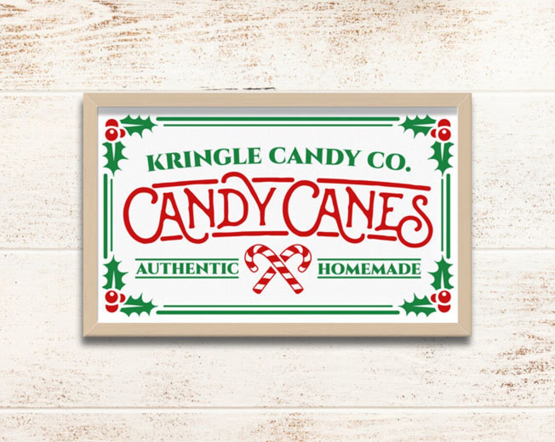 Candy Canes Svg, Kringle Candy Co Svg, Christmas Svg, Cut File for ...