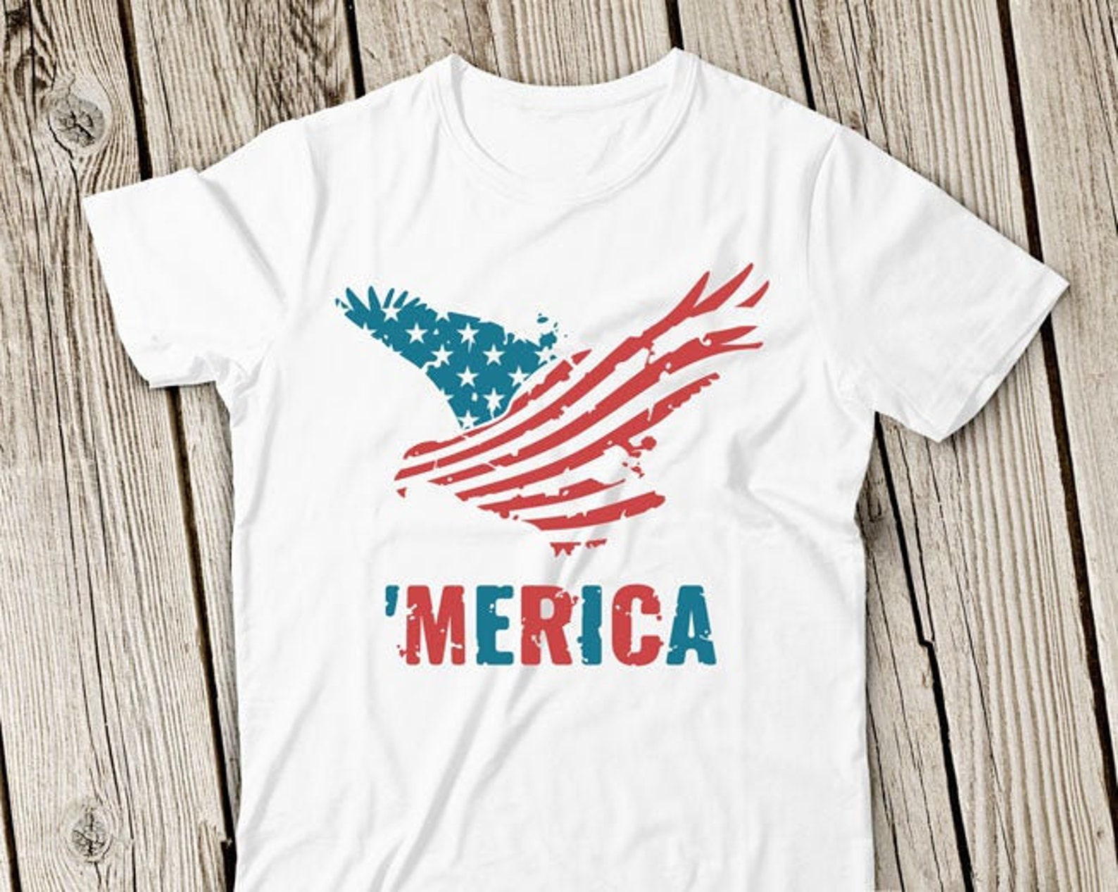 Patriotic Eagle Svg4th of July Svgamerican Flag Svg USA - Etsy