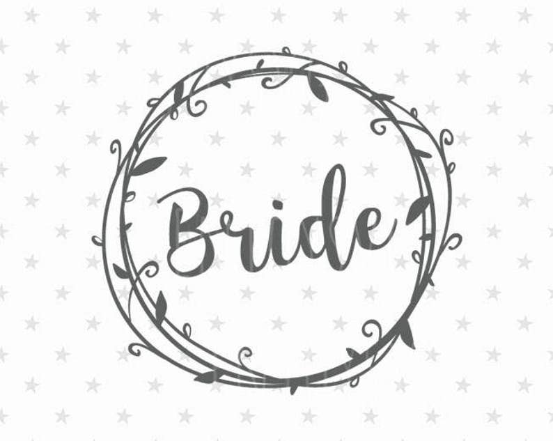 Bride Svg File Wedding Svg File Bride Svg Flower Girl Svg - Etsy