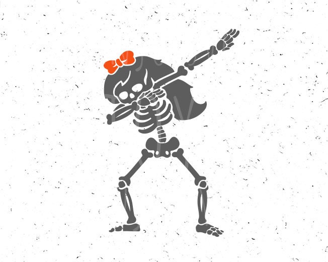 Dabbing Skeleton Svg Dabbing Girl Skeleton SVG File - Etsy