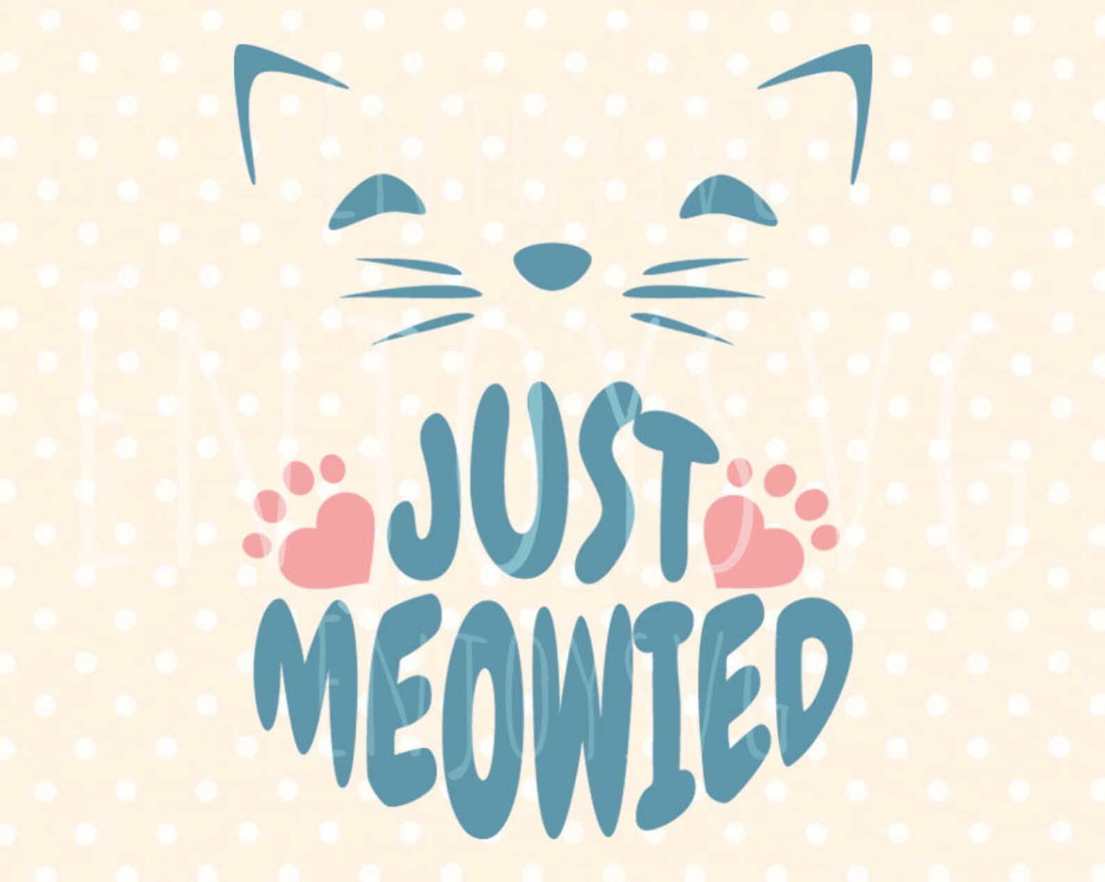 Just Meowied Svg Cat SVG Pet Svg Meow Svg Cameo Cutting File | Etsy