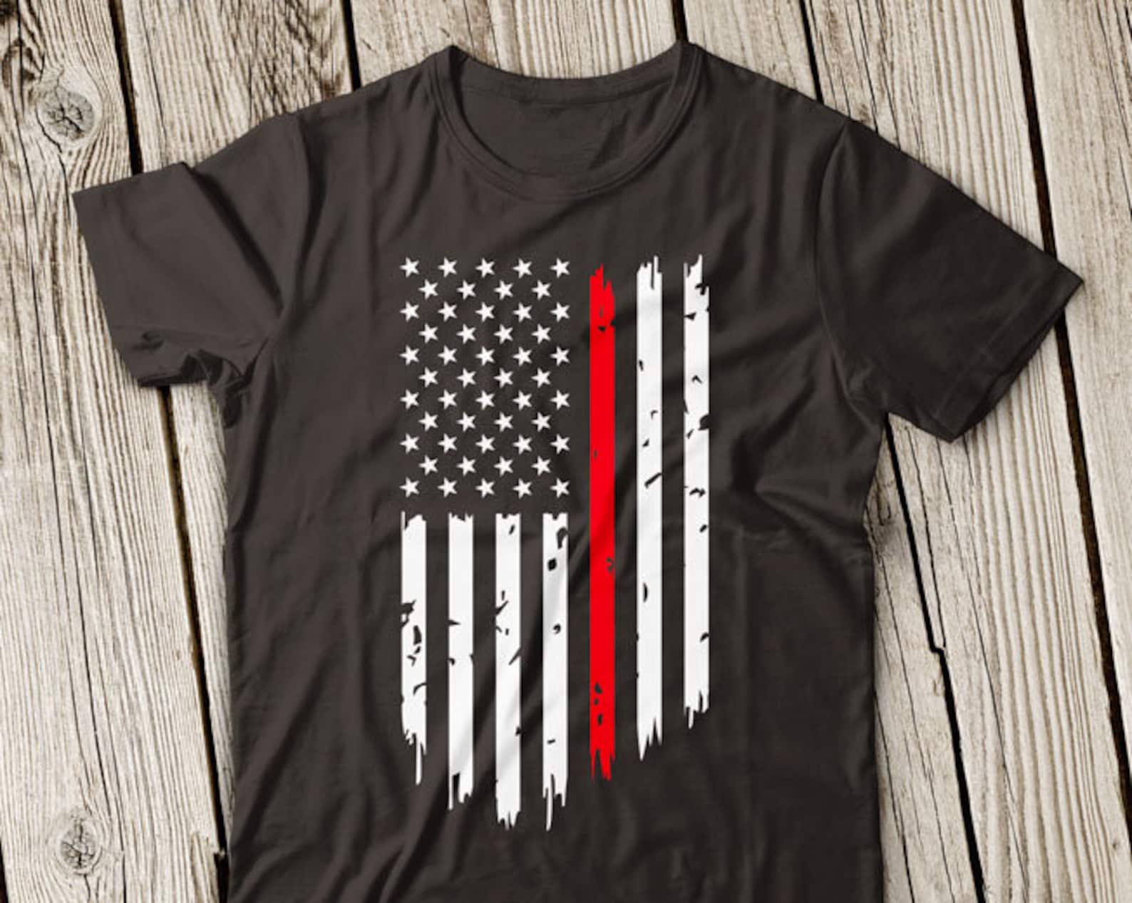 Fire dept red line svg Firefighter Flag svg American Flag | Etsy