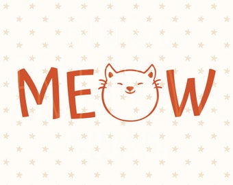 Cat SVG Bundle Meow SVG Bundle Cat Cut File Cat Clipart - Etsy