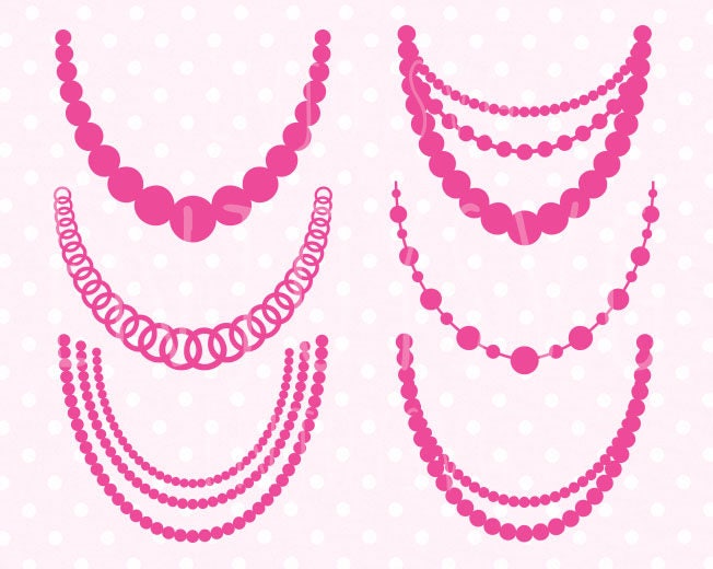 Necklaces svg Pearl necklaces svg Baby Necklace SVG Pearl | Etsy