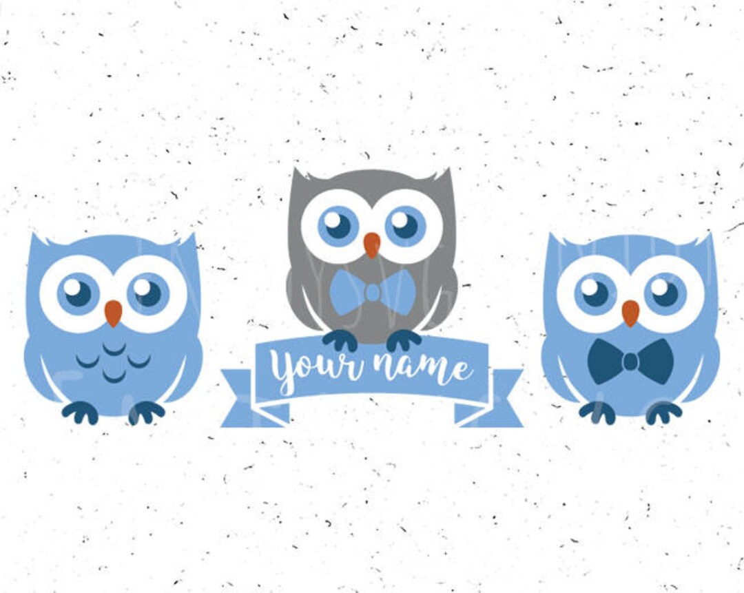 Owl Svg Owl Boy Svg Owl Monogram Svg Owl Set Svg Owl Boy - Etsy
