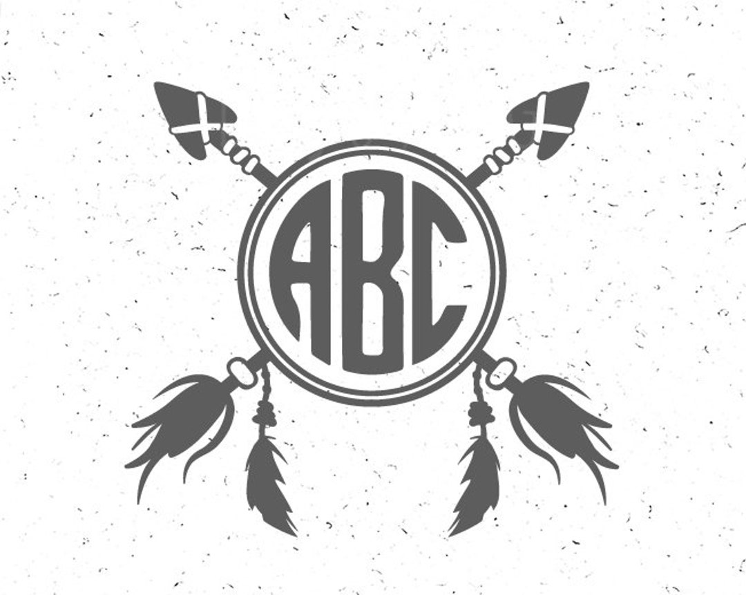 Arrow Monogram Svg Arrow Circle Monogram Svg Circles Arrow Svg Arrow ...