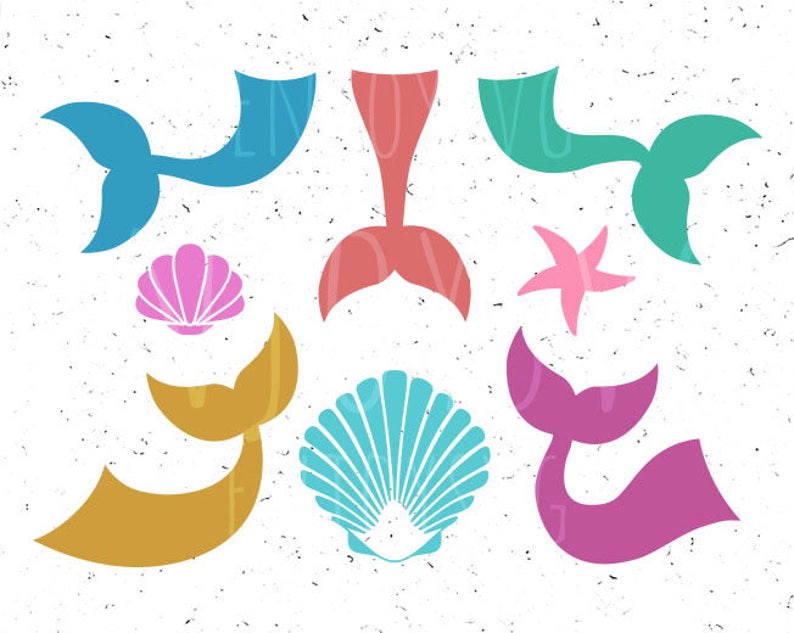 Mermaid Tail Svg Mermaid Tails Svg Mermaids Tails Svg Sea Etsy