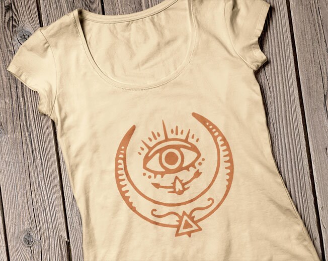 Moon Svg File Egypt Eye Moon Esoteric Svg Gothic Svg Moon - Etsy