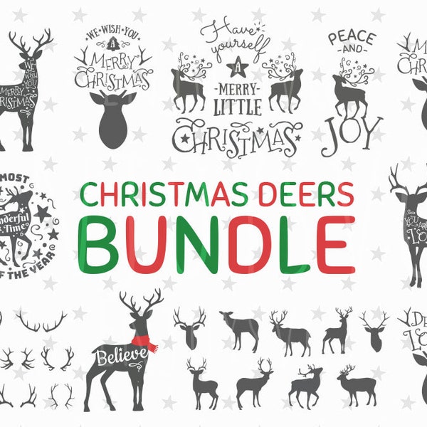 Christmas Deer - Etsy