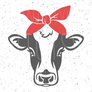Bandana Cow SVG, Rosie Riveter Inspired, Cow Svg, Heifer Bandana Svg ...