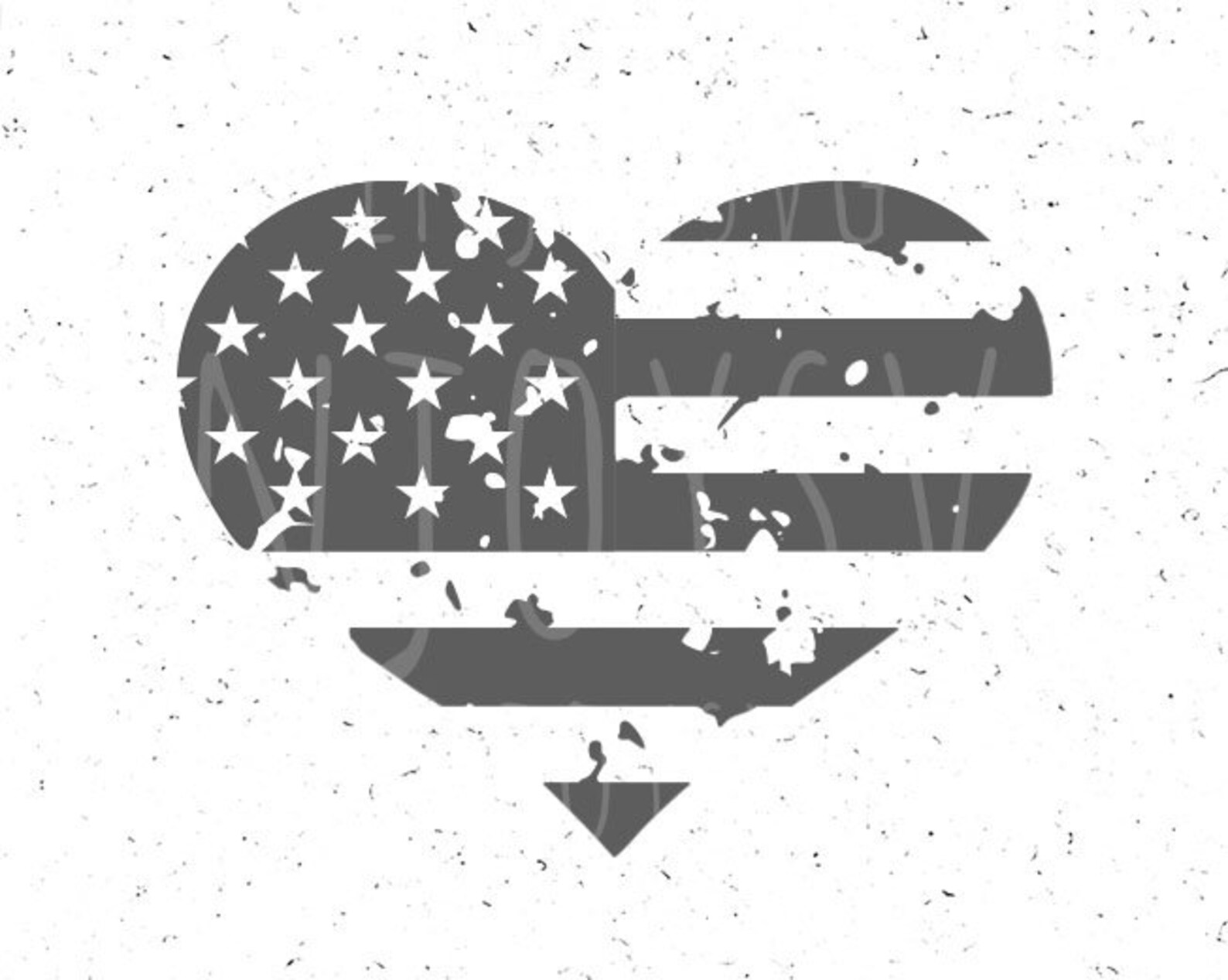 Heart American Flag Svg Distressed Flag Svg USA American - Etsy