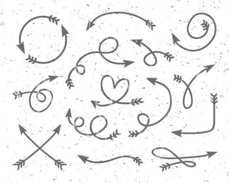 Pijl svg Doodle Svg Swirl pijl svg makkie pijl svg pijl | Etsy