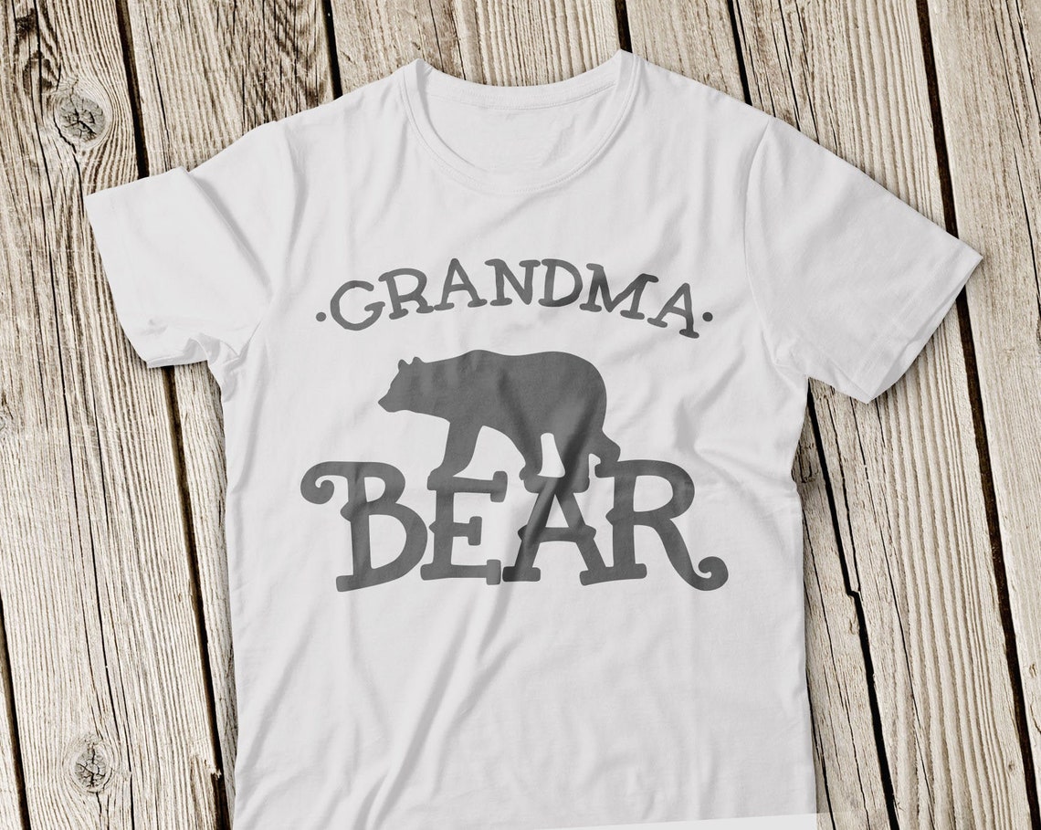 Grandma Bear SVG Grandma Bear Svg File Grandma SVG Family - Etsy