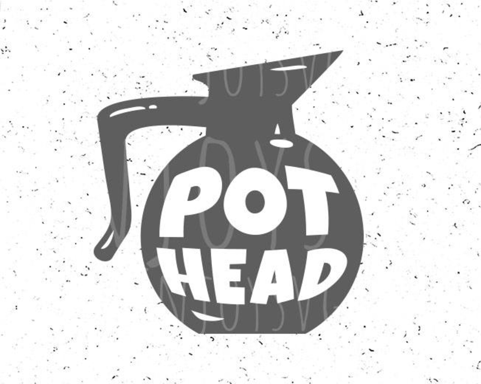 Pot Head svg Coffee lover svg Pot Head svg file Coffee svg - Etsy España