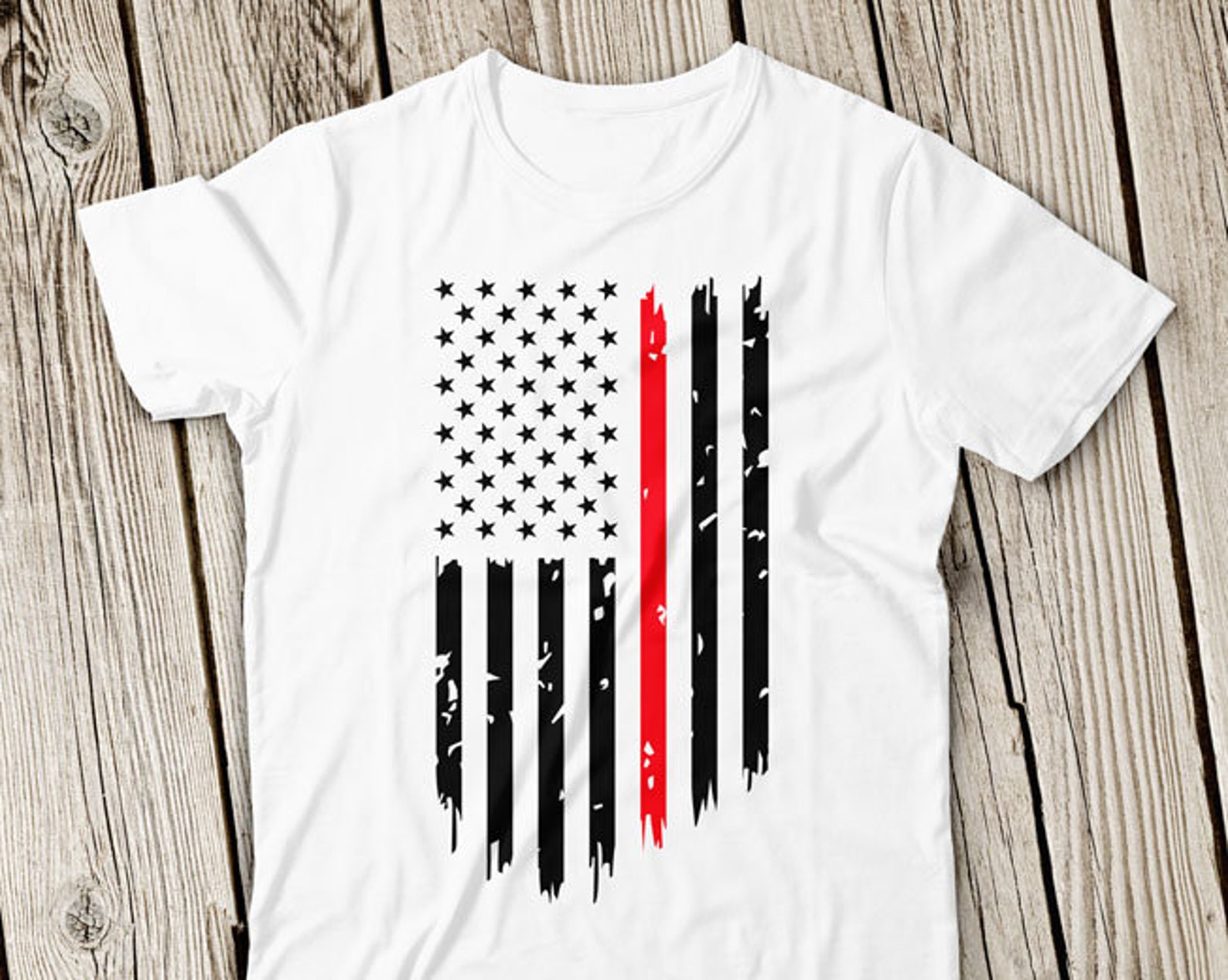 Fire Dept Red Line Svg Firefighter Flag Svg American Flag - Etsy