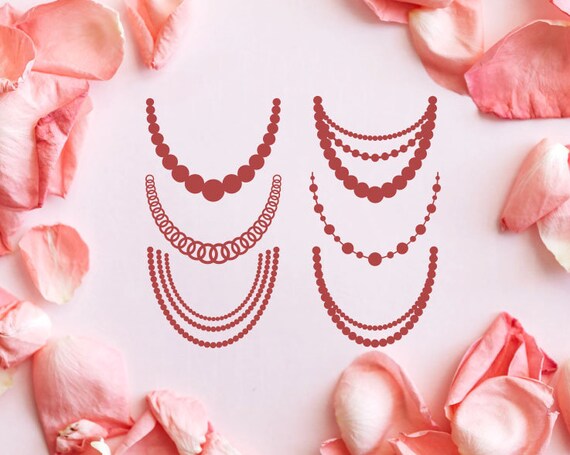 Necklaces Svg Pearl Necklaces Svg Baby Necklace SVG Pearl - Etsy