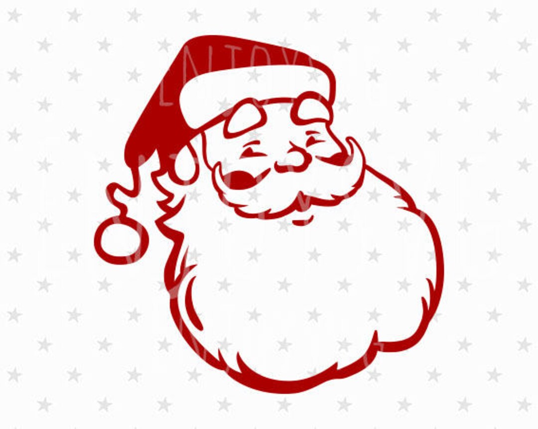 Santa Svg Santa SVG File Santa Svg Vintage Santa Svg Santa Face Svg ...
