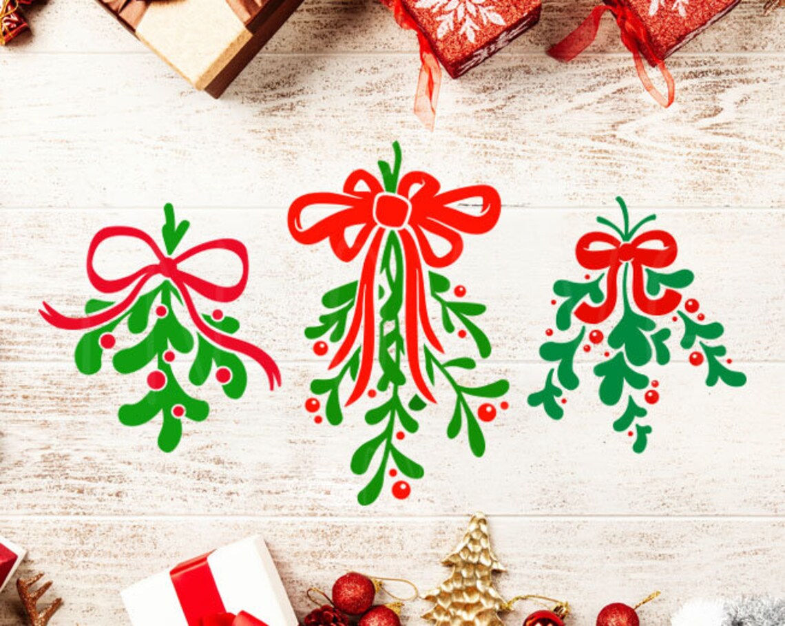 Christmas Mistletoe Svg Mistletoe Bundle Svg Mistletoe Svg - Etsy