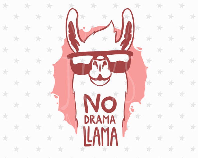 Llama Svg No Drama Llama Svg Funny Svg Drama Llama SVG Cut - Etsy Canada
