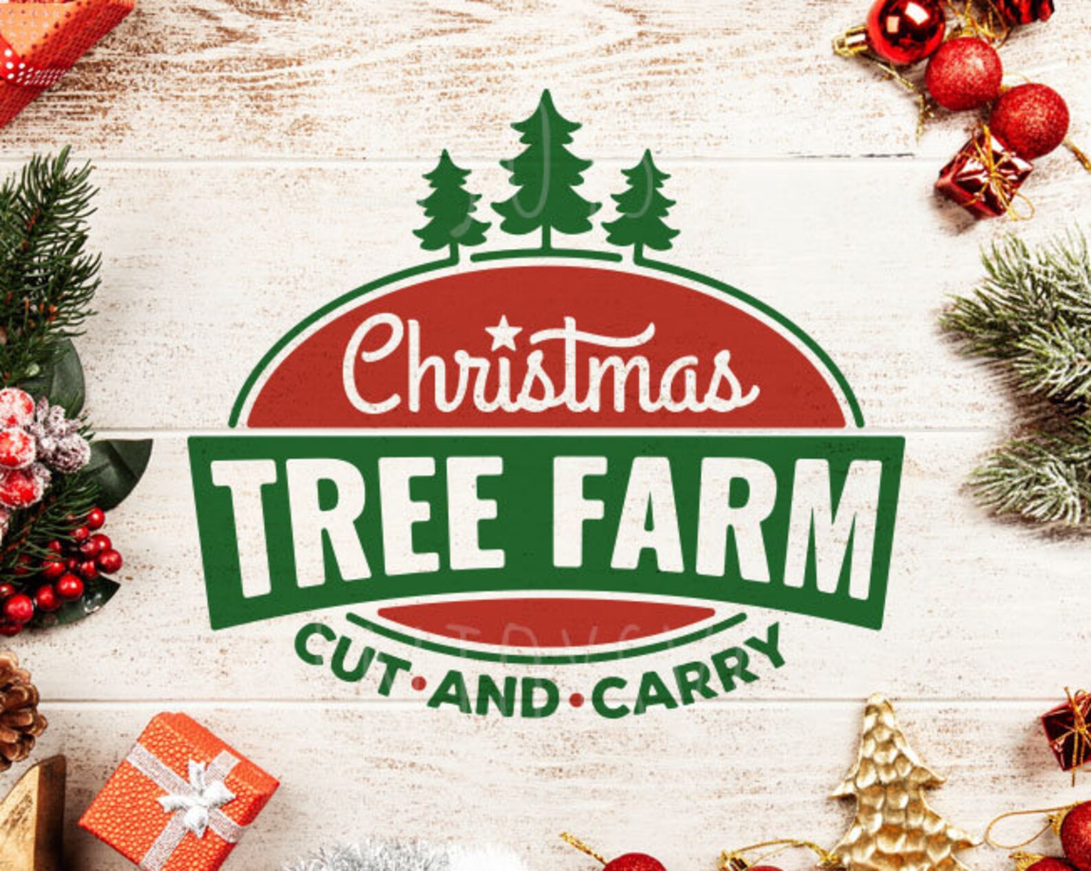 Christmas Tree Farm SVG Christmas Tree Farm Svg - Etsy