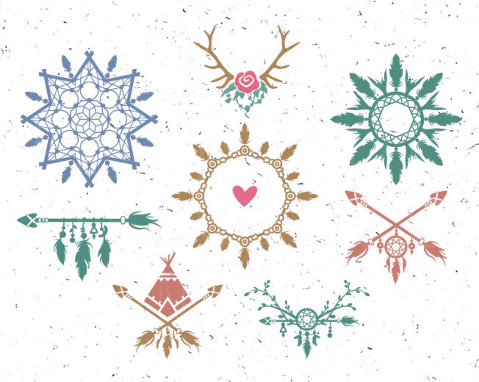 Indian Svg Boho Svg Indian Clip Art Svg Boho Arrow Svg Mandala - Etsy