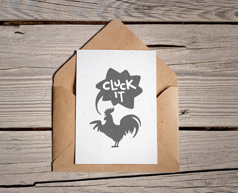 Cluck It SVG Rooster Svg Cluck It Svg File Funny Svg Farm Svg - Etsy