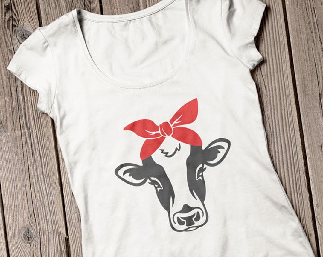 Bandana Cow SVG, Rosie Riveter Inspired, Cow Svg, Heifer Bandana Svg ...