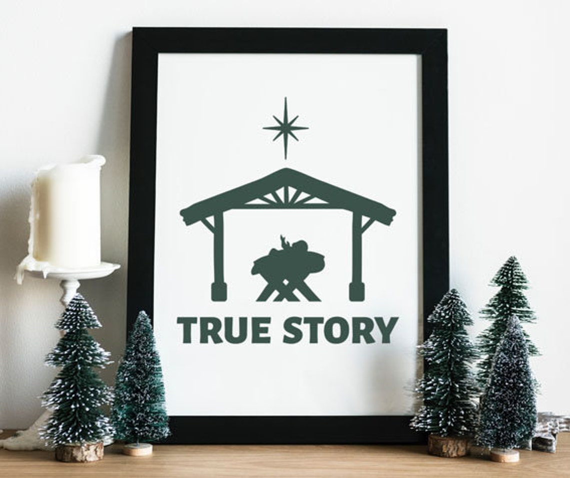True Story Nativity Svg Nativity SVG True Story Svg - Etsy