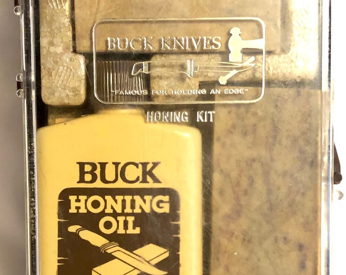 VINTAGE Buck Knives Famous Honing Kit #133 in Orig a Box Case Unused ...