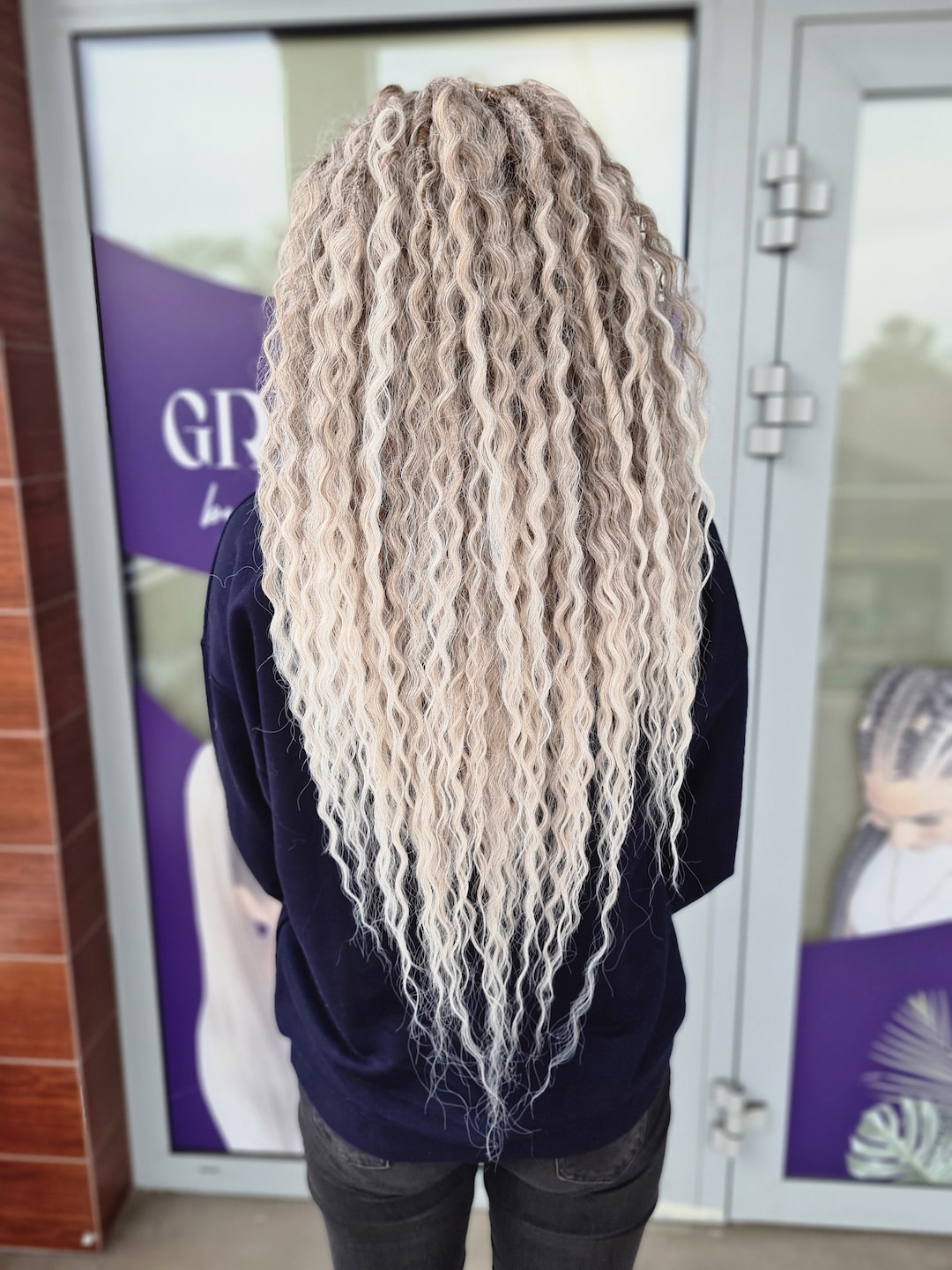 Dread Waves | Ombre | Light Brown to Blonde | Crochet | Curly Dreads DE ...