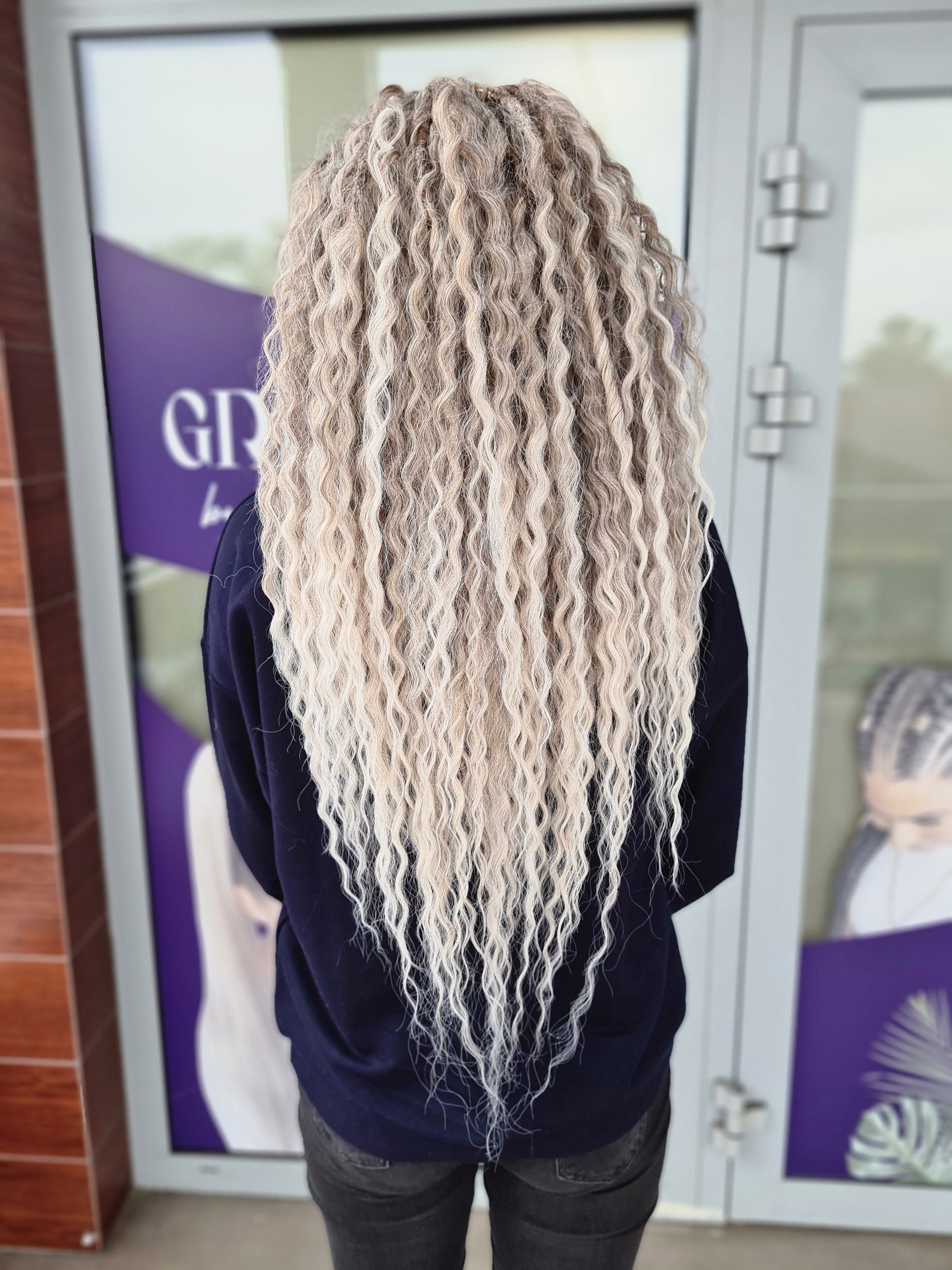 Dread Waves Ombre Light Brown to Blonde Crochet Curly - Etsy