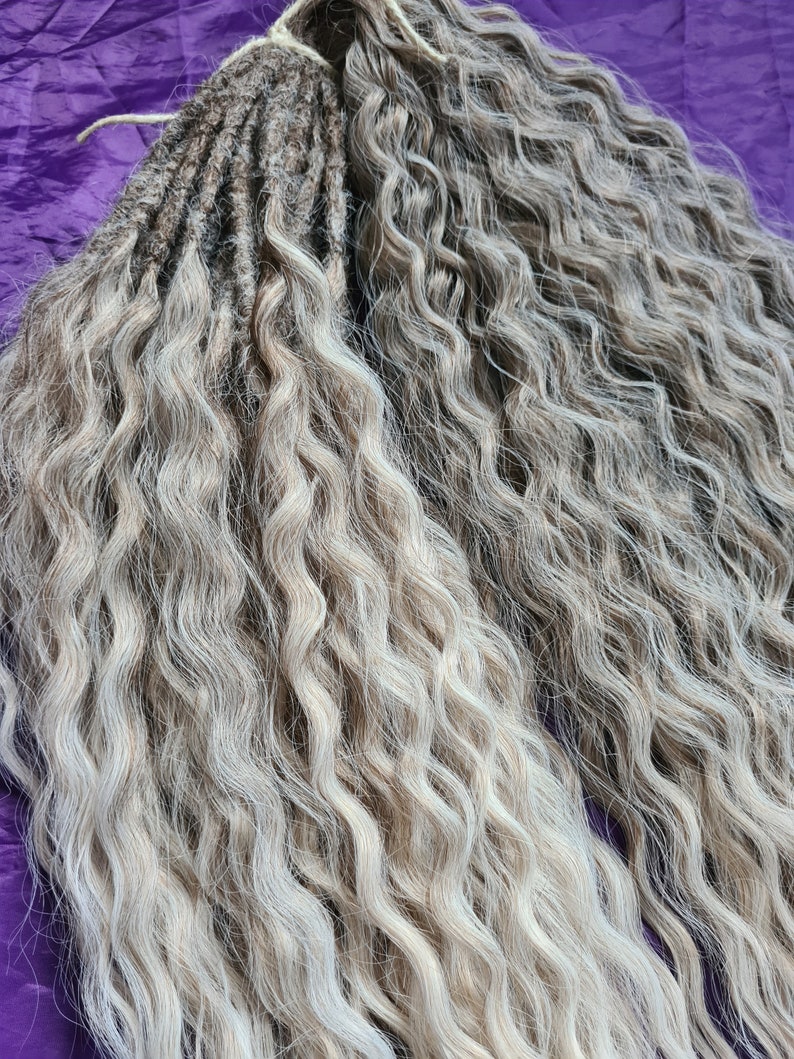 Dread Waves | Ombre | Light Brown to Blonde | Crochet | Curly Dreads DE ...