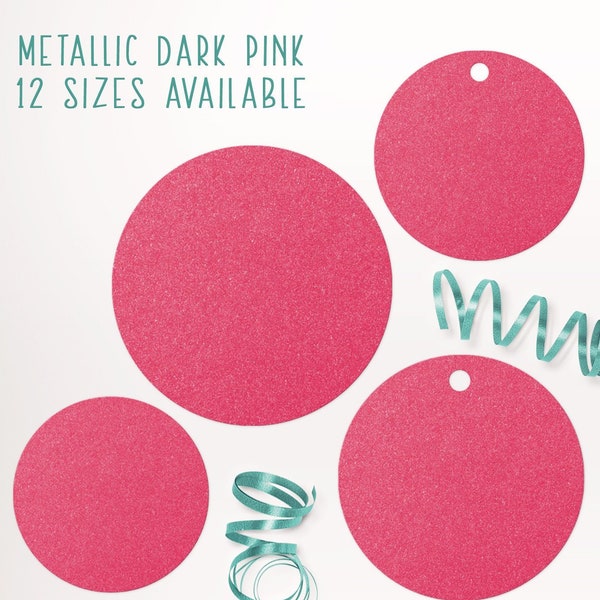 Pink Circle Die Cuts - Etsy
