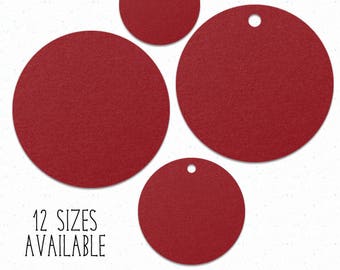 Red Paper Circle - Etsy