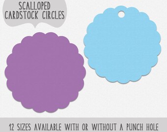 Scalloped labels | Etsy